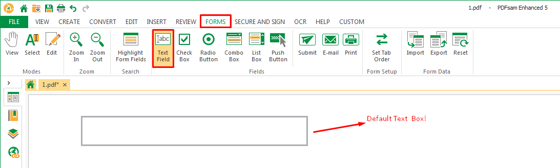 How To Modify A Text Form Field PDFsam Enhanced